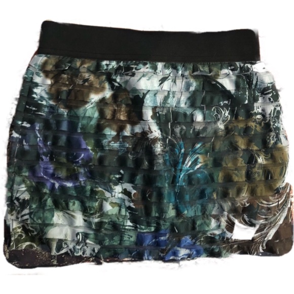 l8er | Skirts | L8er Sz S Sexy Micro Mini Skirt Floral Tiered | Poshmark